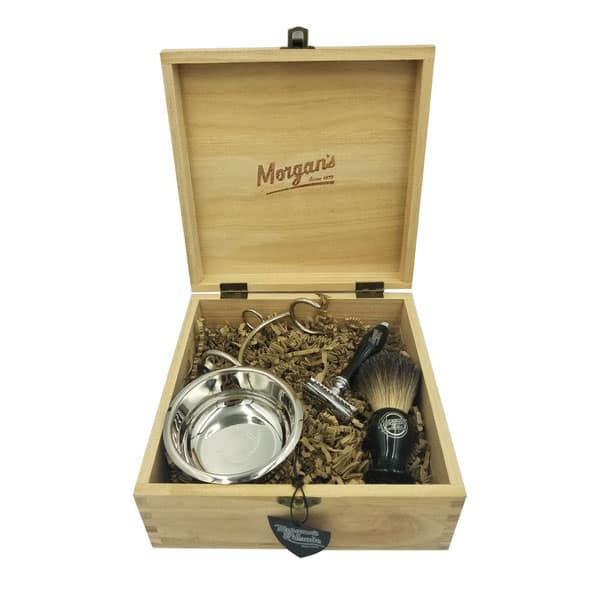 Luxury Shave Gift Set in Wooden Box | Morgans Pomade